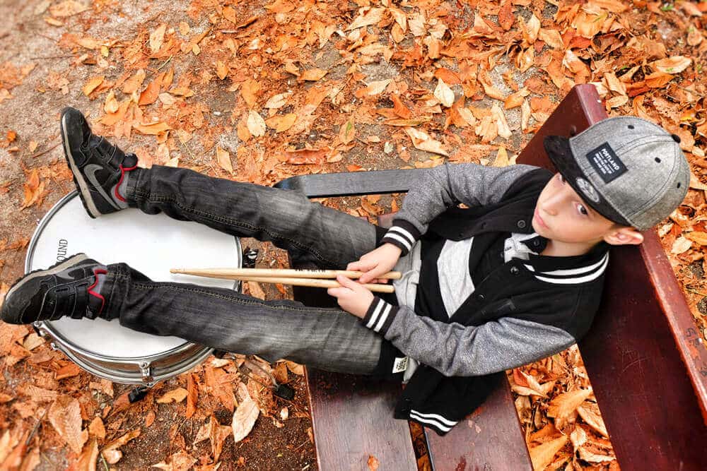 Omar Maya, jovencísimo talento a la batería y vecino de Villaverde